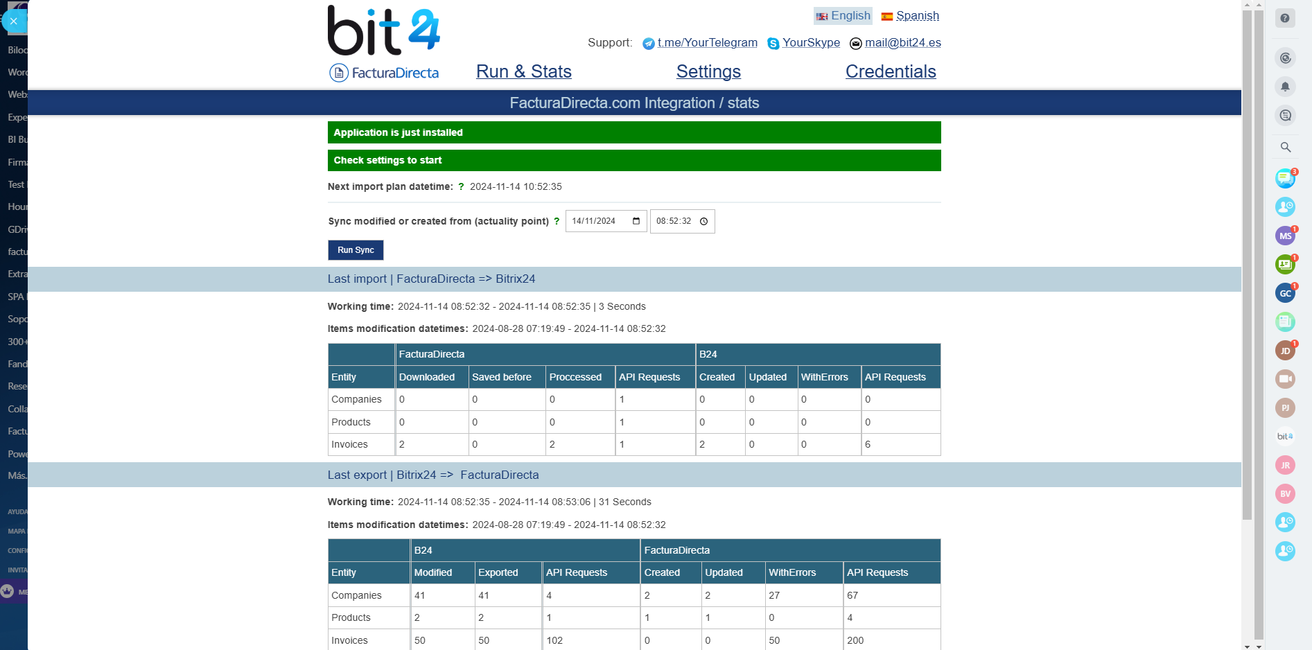 Factura directa - bit24.com